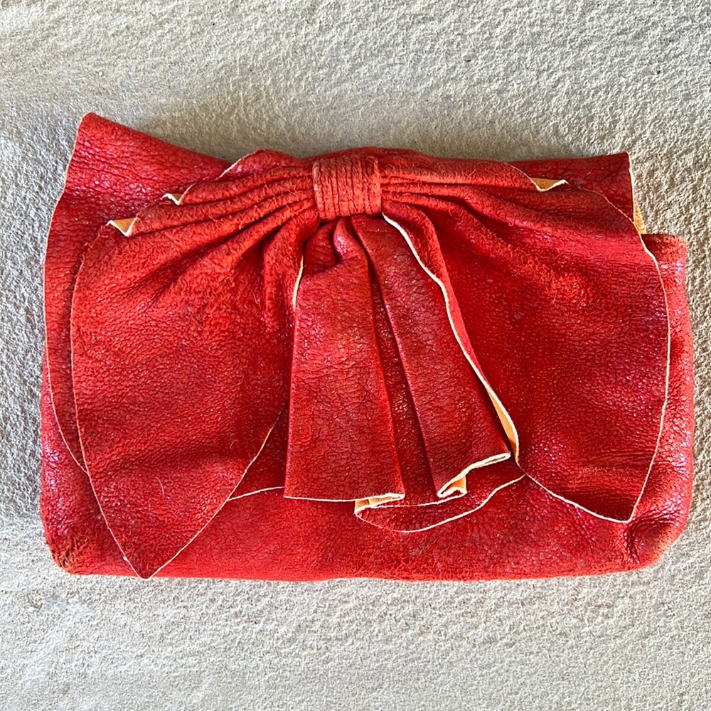 Susan Farber Collection Orange-Red Metallic Envelope … - Gem